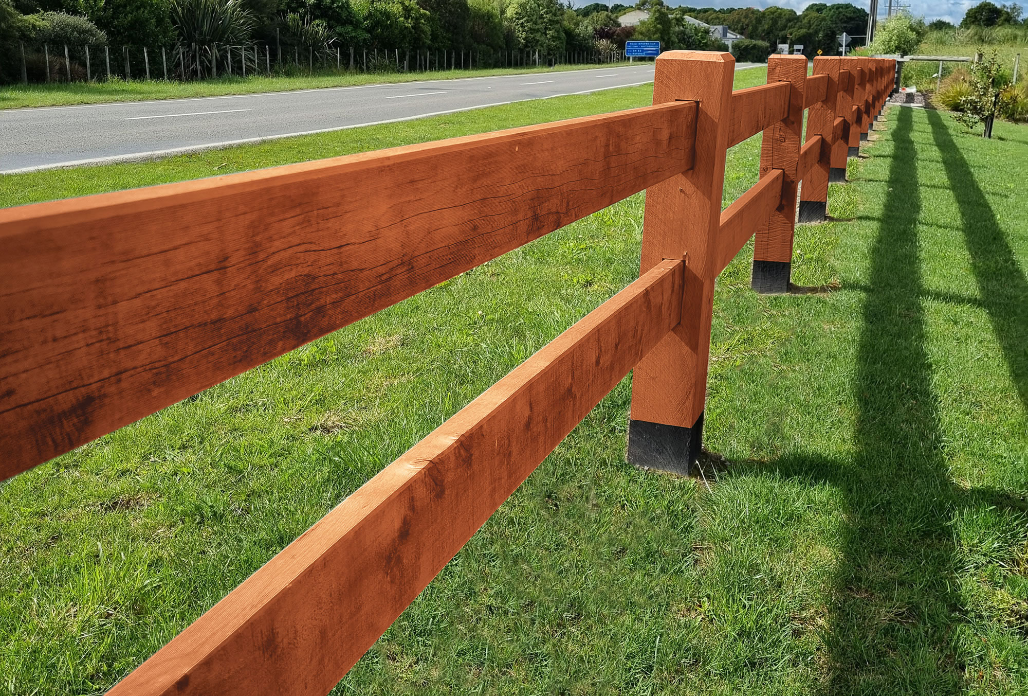 AcreLine 2 Post & Rail Fencing – Sleek Timber Boundary Solutions